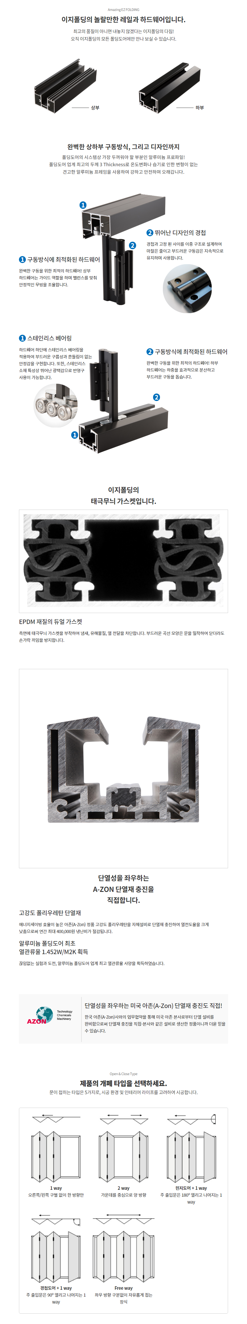 쉽고 편리한 건축, 아키오션 - 이지폴딩 슈퍼단열 EZ-AZ57 (베스트셀러)